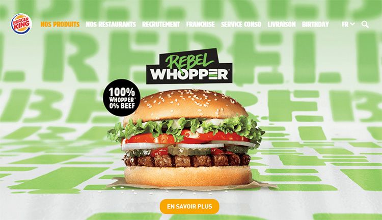 Burger King lance un hamburger sans viande